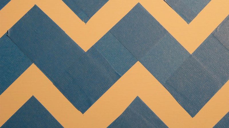 Make a Tabletop Chevron Pattern - Sunset Magazine